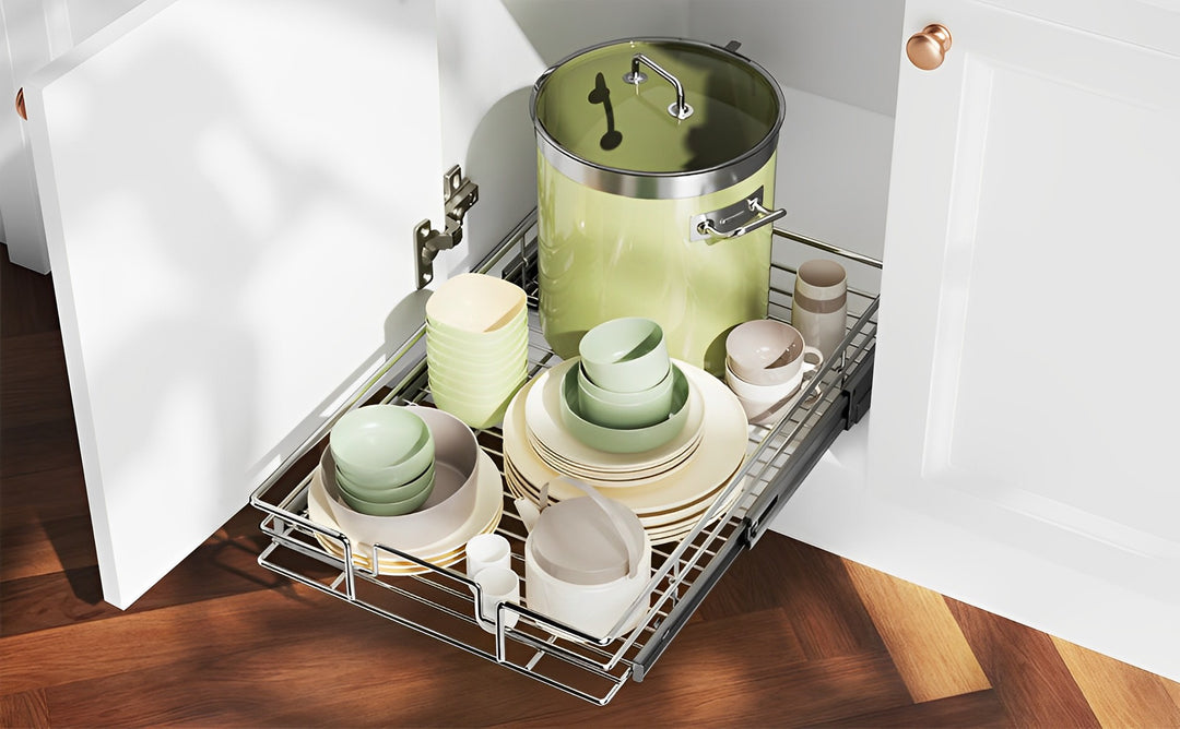 Metal Pull out Cabinet Organizer Shelves For Kitchen Cabinet – Buylikepro