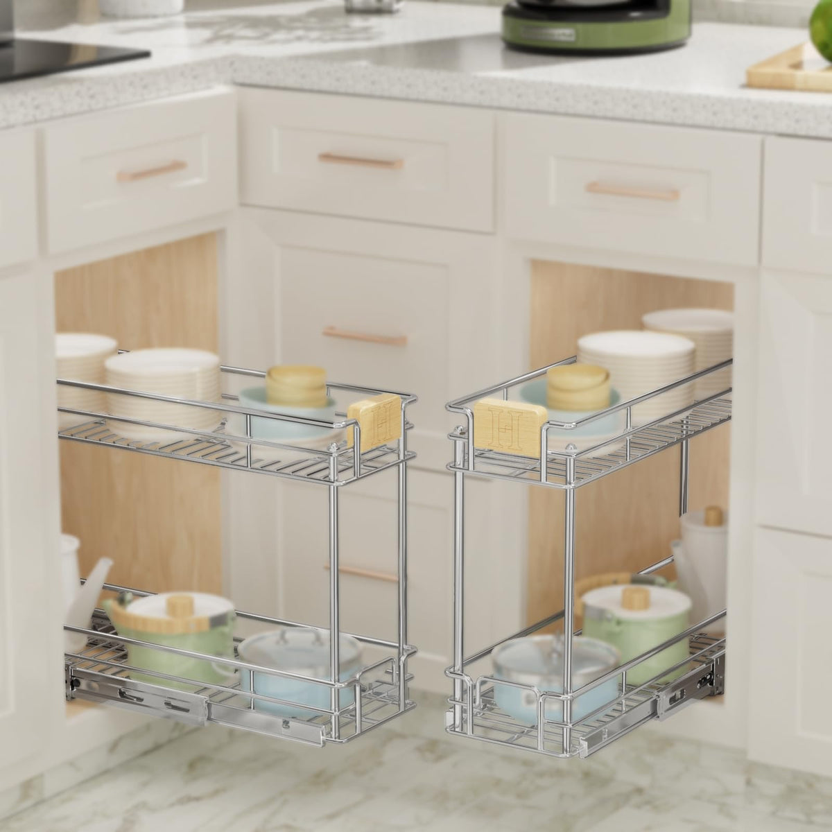 Pull Out Drawers For Kitchen Cabinets With Wooden Handle – Buylikepro